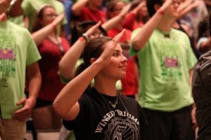 The Art of the Drum Major Salute - Bands of America Summer Camp