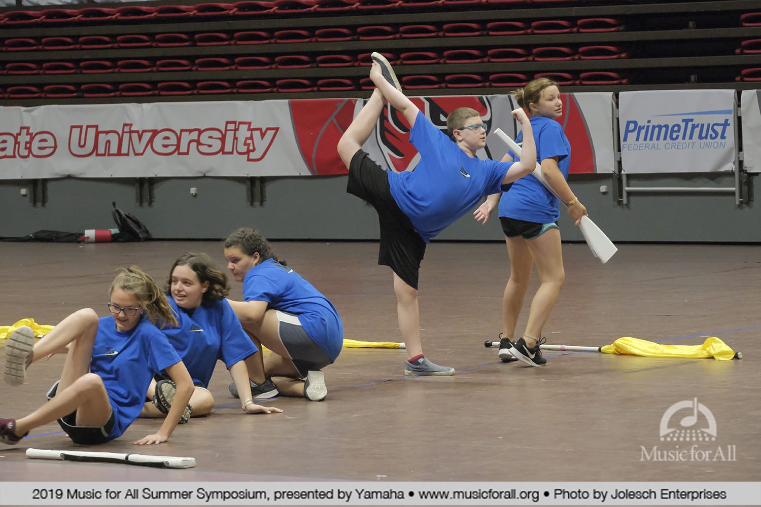 Middle School Color Guard - Bands of America Summer Camp